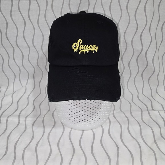 Kb Ethos | Accessories | Sauce Vintage Distressed Black Gold Cotton ...